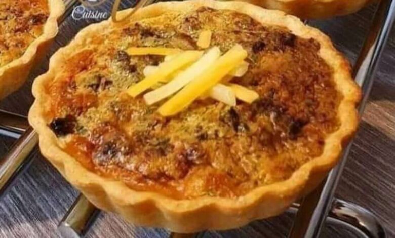 وصفة الكيش مكتوبة بعجينة سحرية سهلة التحضير - Wasafatik Diet